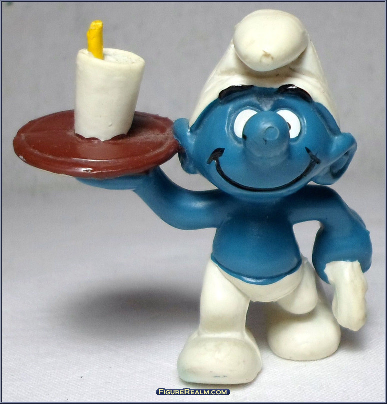 Waiter Smurf - Smurfs - Basic Series - Peyo Action Figure