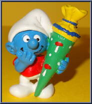 Slouchy (Surprise Green Cone) - Smurfs - Basic Series - Peyo Action Figure
