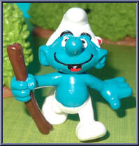 Tracker Smurf - Smurfs - Basic Series - Peyo Action Figure