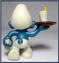 Waiter Smurf - Smurfs - Basic Series - Peyo Action Figure