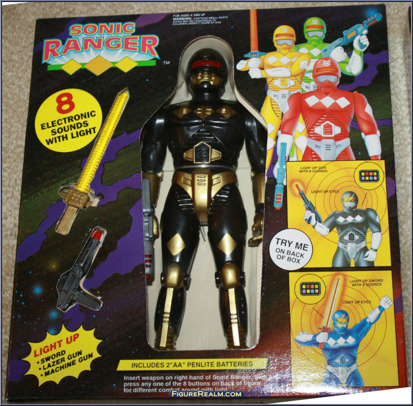 Black Ranger - Sonic Ranger - Electronic Sounds - E Toys Action Figure