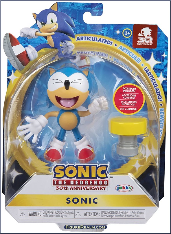 Sonic (with Yellow Spring) - Sonic the Hedgehog - Basic Series - Jakks ...