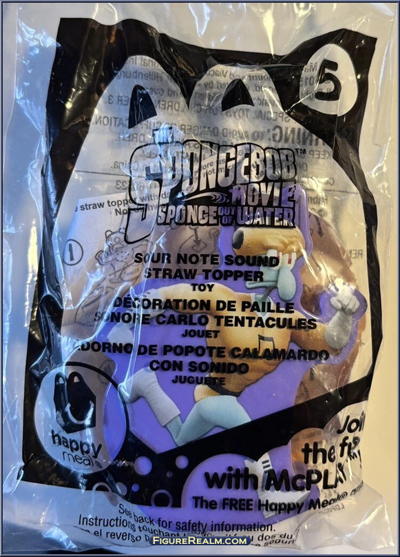 Sour Not Sound Squidward Straw Topper (Toy) - Spongebob Squarepants ...