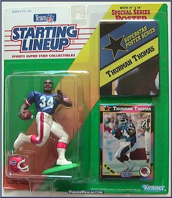 Thurman Thomas - Starting Lineup - Football - 1992 Series - Kenner ...