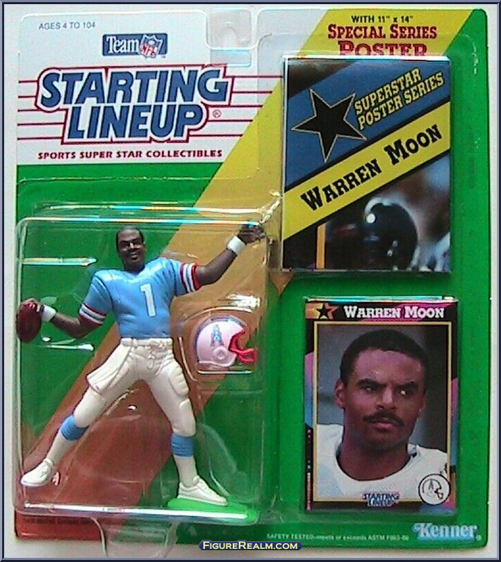 Warren Moon - Starting Lineup - Football - 1992 Series - Kenner Action ...