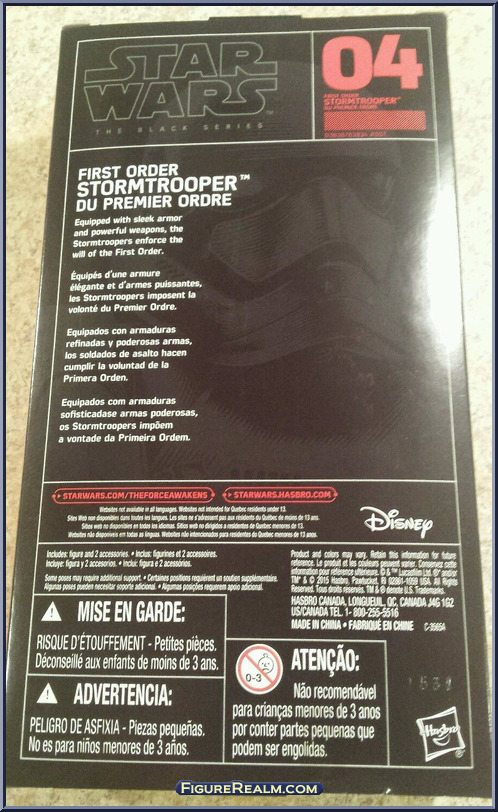 First Order Stormtrooper (Force Awakens) - Star Wars - Black Series ...