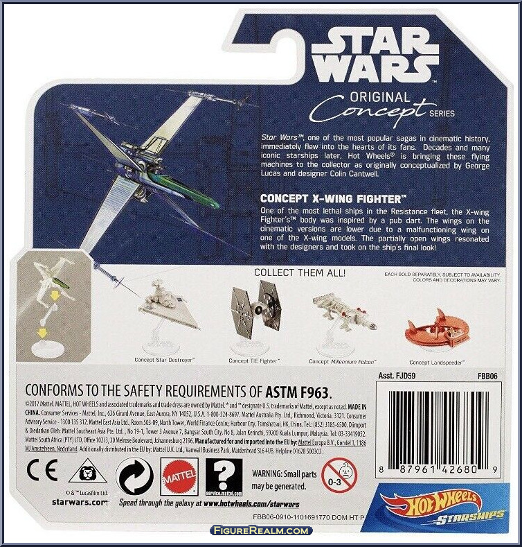 Concept X-Wing Fighter - Star Wars - Hot Wheels Starships - Concept ...