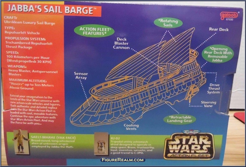 Jabba's Sail Barge - Star Wars - Micro Machines - Action Fleet - Galoob ...