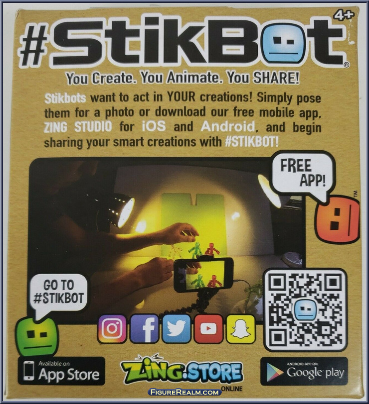 Purple Bot - Stikbot - Basic Series - Zing Action Figure