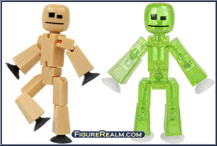 Solid Sand + Clear Light Green Sparkle - Stikbot - Dual Packs - Zing ...