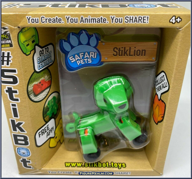 StikLion (Green) - Stikbot - Safari Pets - Zing Action Figure