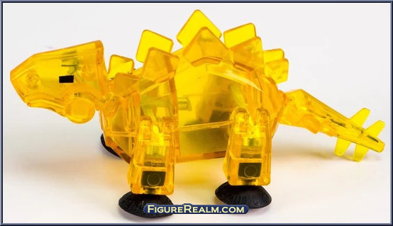 StikStegosaurus (Clear Yellow) - Stikbot - Dino Eggs - Zing Action Figure