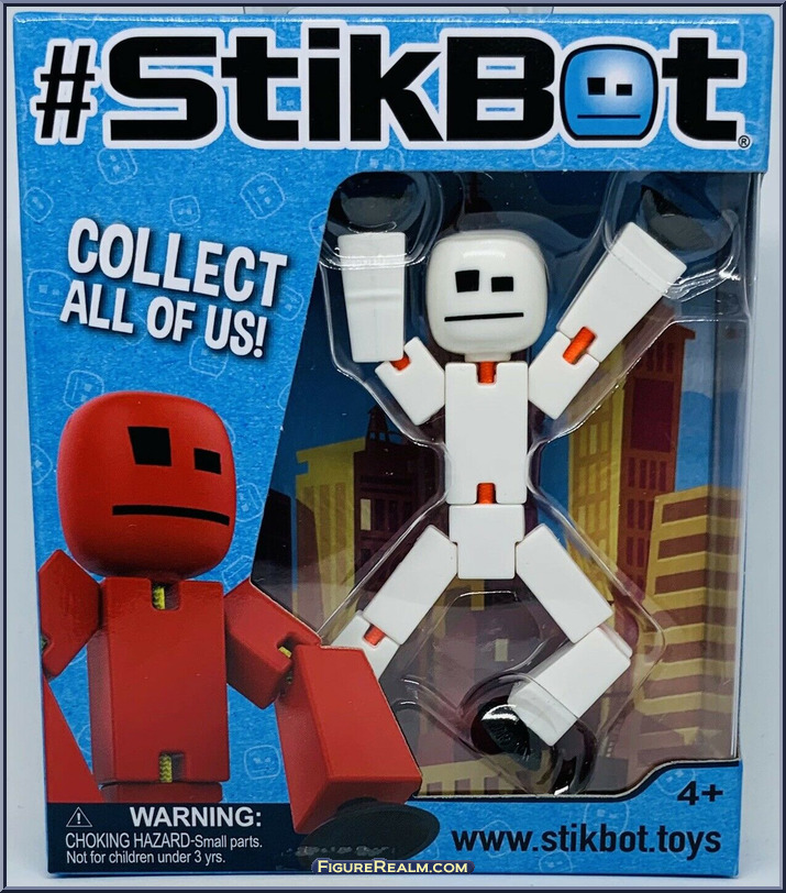 White Bot - Stikbot - Basic Series - Zing Action Figure