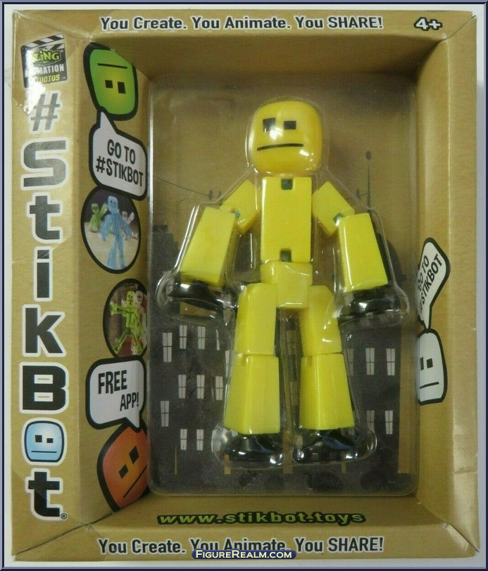Yellow Bot - Stikbot - Basic Series - Zing Action Figure