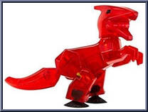 StikParasaurolophus (Clear Red) - Stikbot - Dino - Zing Action Figure