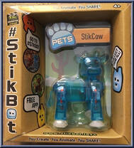 StikCow (Clear Blue) - Stikbot - Pets - Zing Action Figure