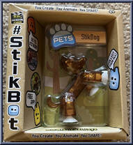 StikDog (Clear Brown) - Stikbot - Pets - Zing Action Figure