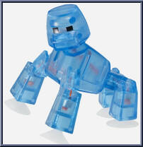 StikGorilla (Clear Blue) - Stikbot - Pets - Zing Action Figure