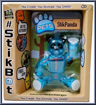 StikPanda (Clear Blue) - Stikbot - Pets - Zing Action Figure