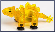 StikStegosaurus (Clear Yellow) - Stikbot - Dino Eggs - Zing Action Figure