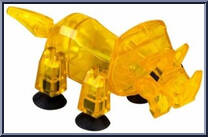 StikTriceratops (Clear Yellow) - Stikbot - Dino Eggs - Zing Action Figure
