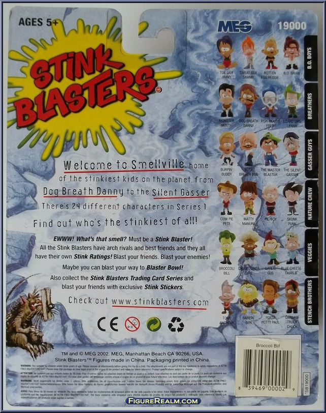 Broccoli Bill - Stink Blasters - Basic Series - Spinmaster Action Figure