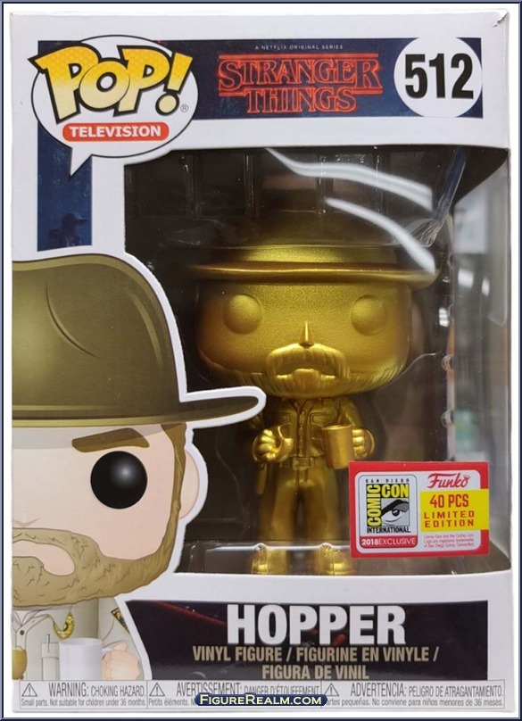 Hopper (Gold) - Stranger Things - Pop! Vinyl Figures - Funko Action Figure