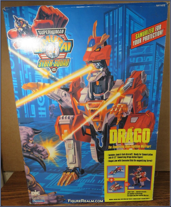 Drago - Superhuman Samurai Syber-Squad - Deluxe - Playmates Action Figure