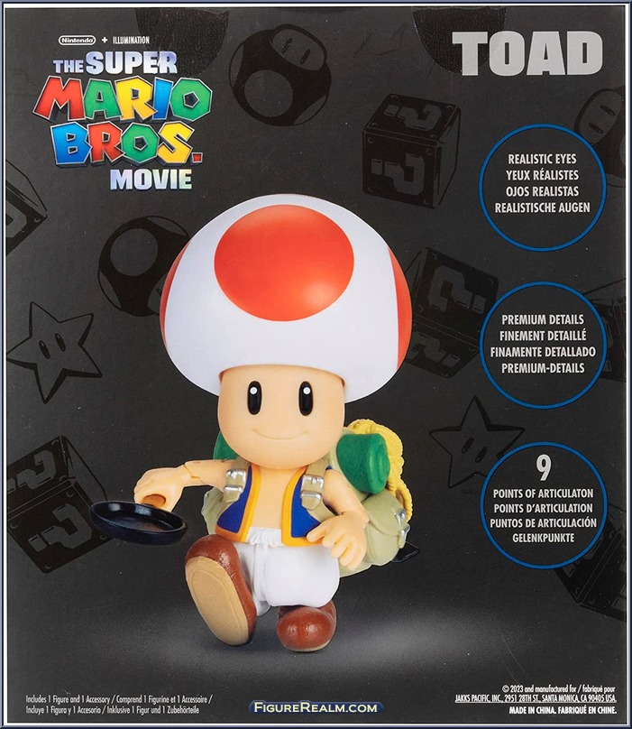 Toad (Frying Pan) - Super Mario Bros. - Movie - 5" Scale - Jakks ...