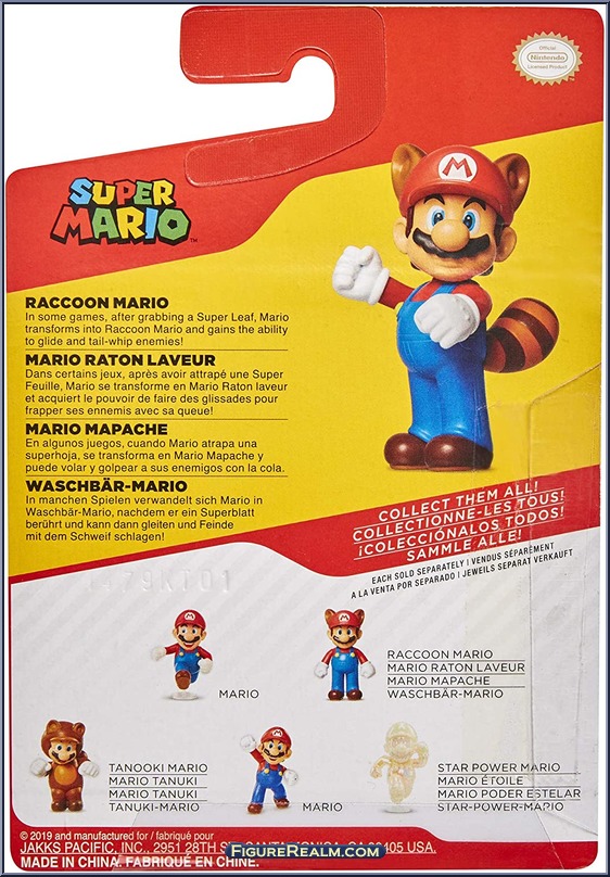Raccoon Mario - Super Mario - Mini - Jakks Pacific Action Figure