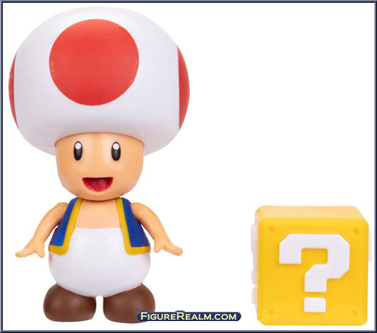 Toad (Red) (with Question Block) - Super Mario - Basic Series - Jakks ...