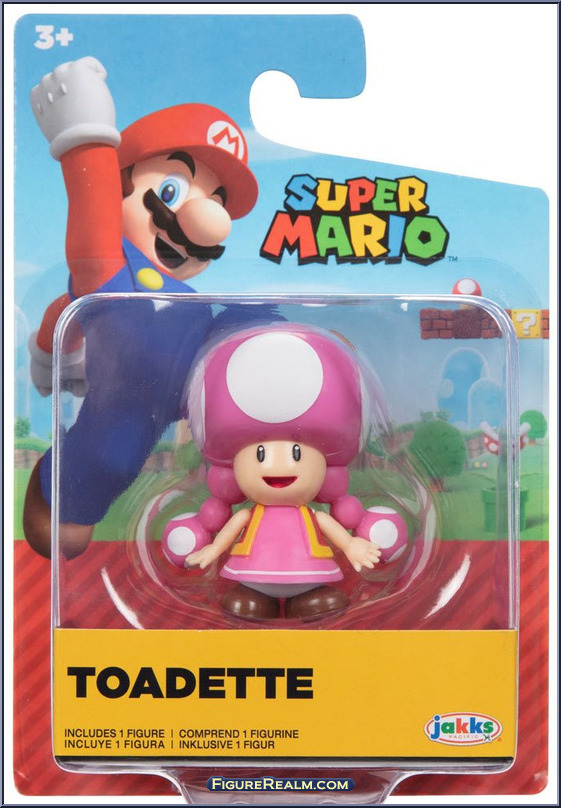 Toadette - Super Mario - Mini - Jakks Pacific Action Figure