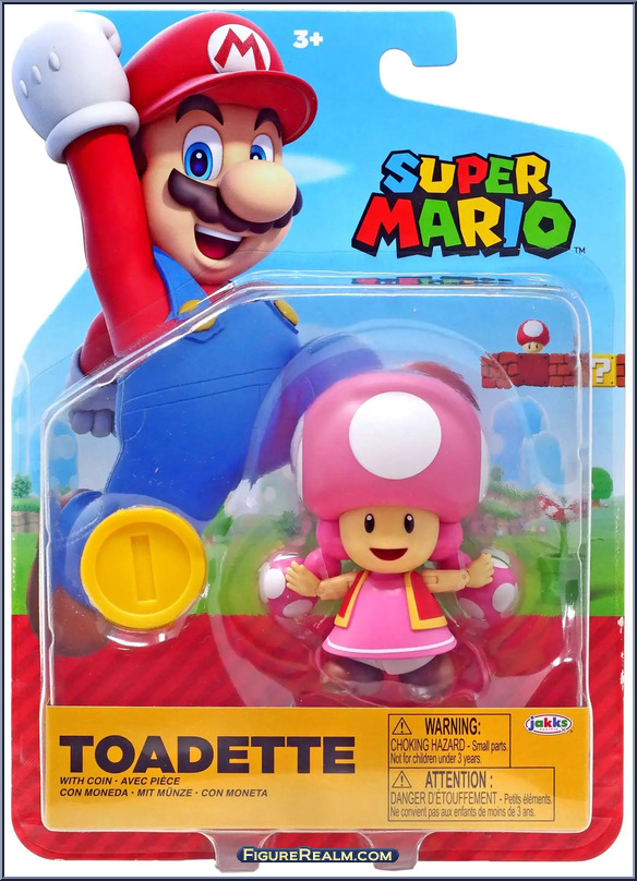 Toadette (with Coin) - Super Mario - Basic Series - Jakks Pacific ...