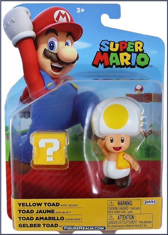 Yellow Toad (with Question Block) - Super Mario - Basic Series - Jakks ...