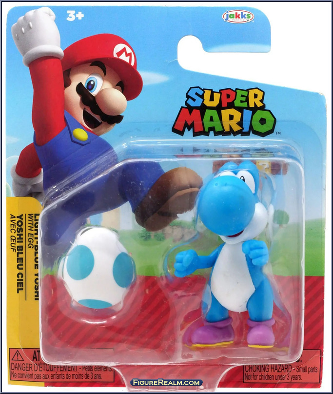 Yoshi (Light-Blue) (with Egg) - Super Mario - Mini - Jakks Pacific ...