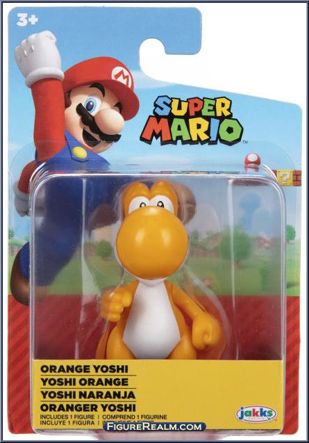 Yoshi (Orange) - Super Mario - Mini - Jakks Pacific Action Figure