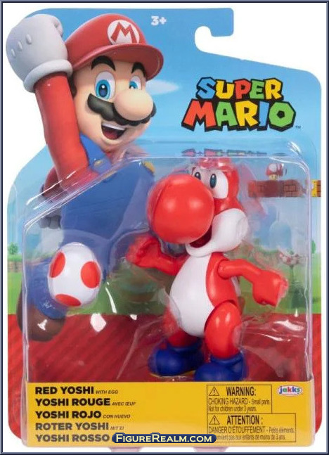 Yoshi (Red) (with Egg) - Super Mario - Basic Series - Jakks Pacific ...