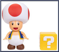 Toad (Red) (with Question Block) - Super Mario - Basic Series - Jakks ...