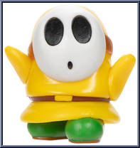 Shy Guy (Yellow) - Super Mario - Mini - Jakks Pacific Action Figure
