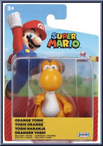 Yoshi (Orange) - Super Mario - Mini - Jakks Pacific Action Figure