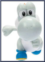 Yoshi (White / Running) - Super Mario - Mini - Jakks Pacific Action Figure