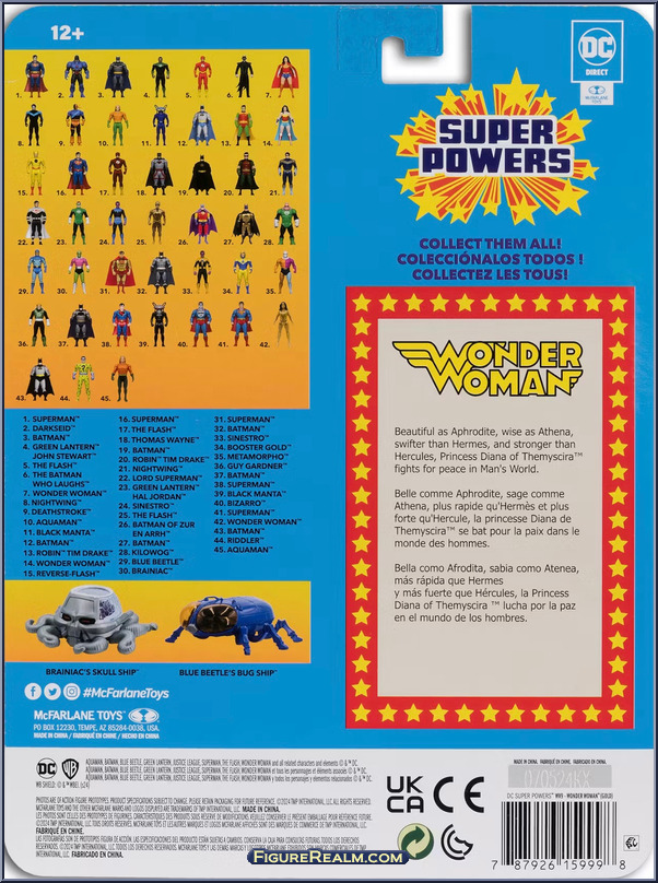 Wonder Woman (Gold) - Super Powers (McFarlane) - Basic Series ...