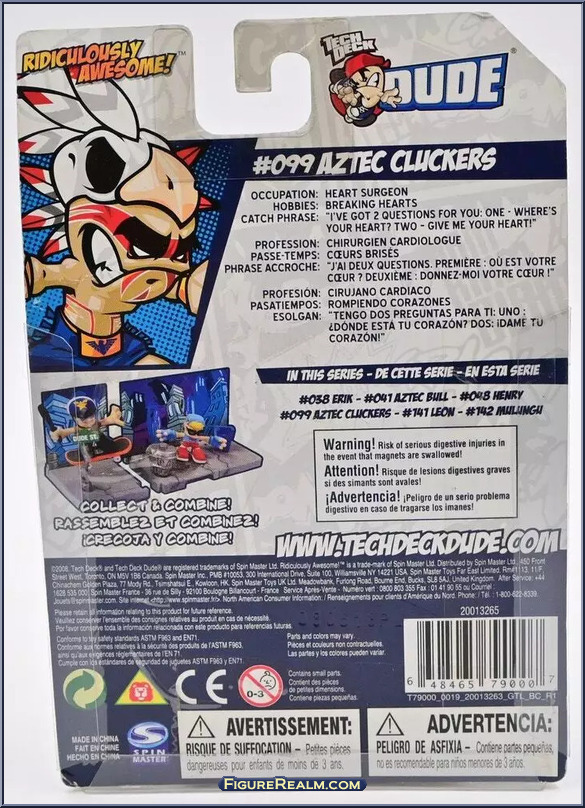 Aztec Cluckers - Tech Deck Dude - Street Crew - X-Concepts Action Figure