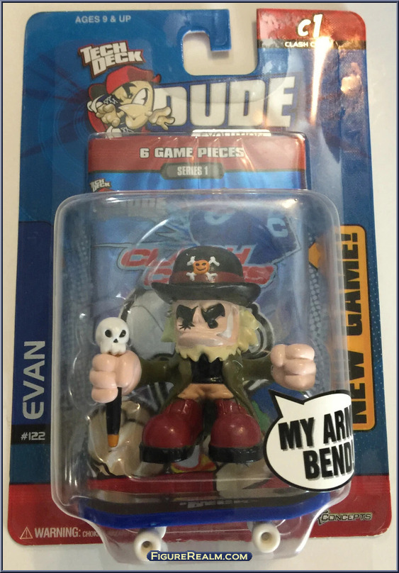 Evan - Tech Deck Dude - Clash Crew 1 - X-Concepts Action Figure