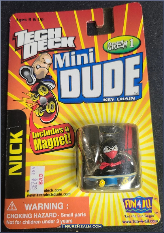 Nick (Ninja) - Tech Deck Dude - Mini Dudes - Crew 1 - X-Concepts Action ...