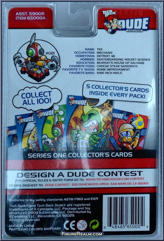 Tek - Tech Deck Dude - Evolution 1 - X-Concepts Action Figure