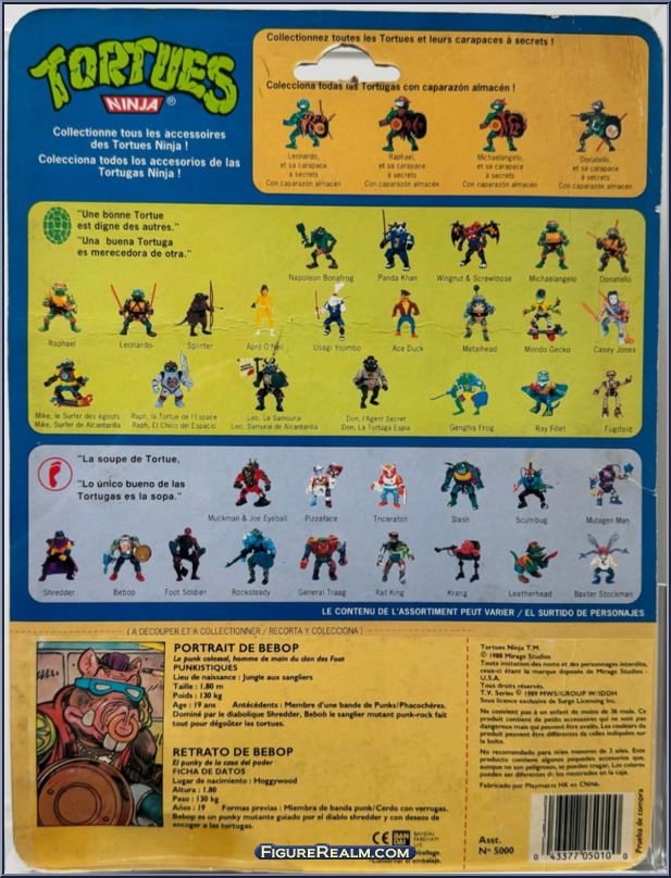 Bebop [Reissue] - Teenage Mutant Ninja Turtles - 1990 - Basic Figures ...