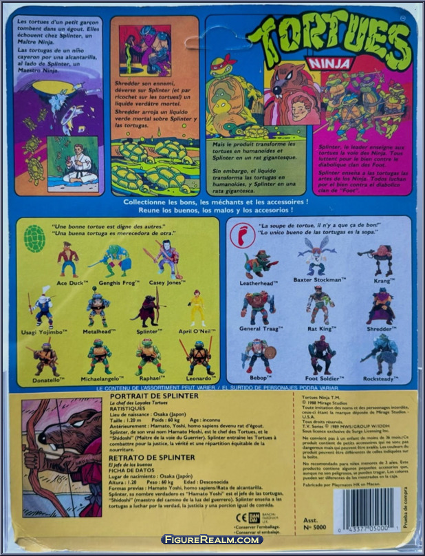 Splinter [Reissue] - Teenage Mutant Ninja Turtles - 1990 - Basic ...