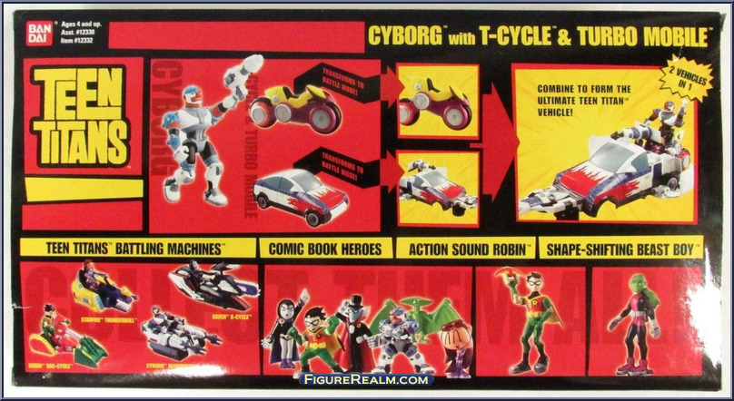 Cyborg with T-Cycle & Turbo Mobile - Teen Titans - Vehicles - Bandai ...