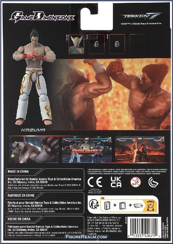 Kazuya Mishima (Round 1) - Tekken - Game Dimensions - Bandai Action Figure